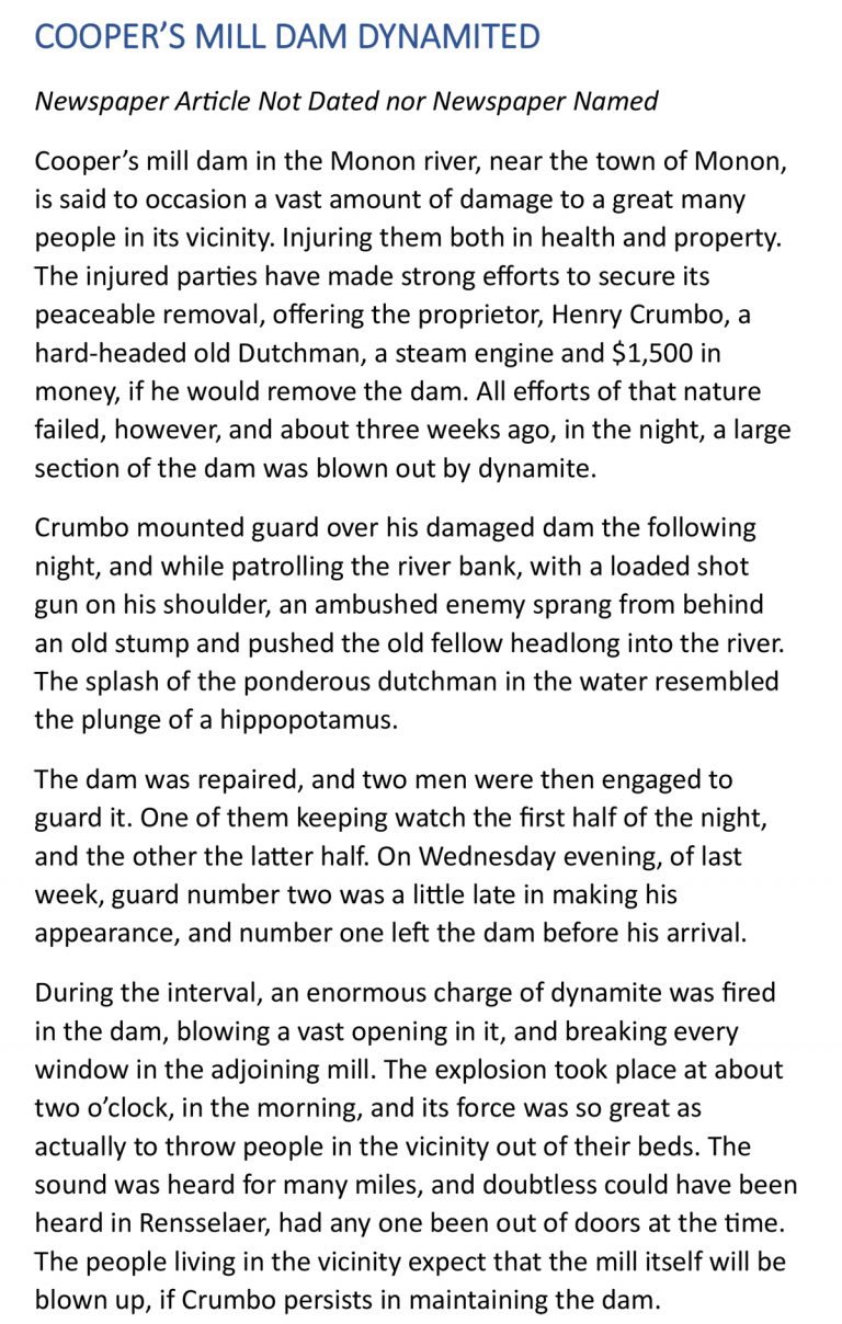 Old Mills Revisited – Pulaski County Historical Society