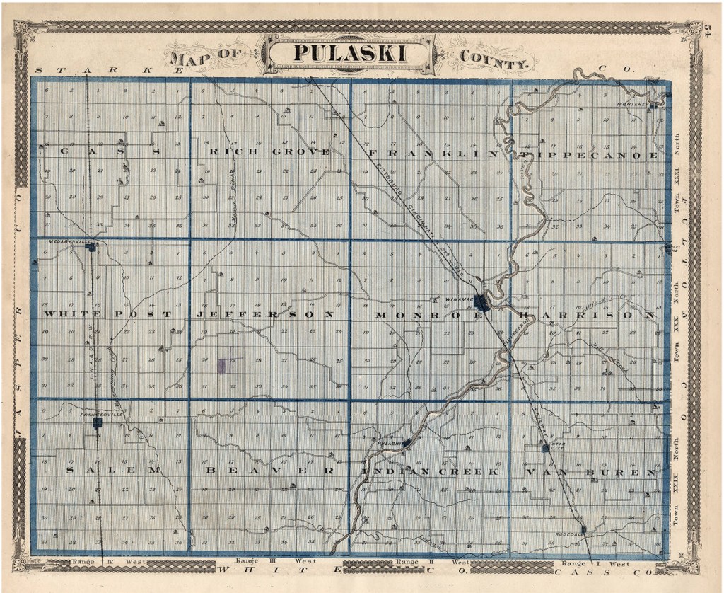 Original 1834 Plat Maps – Pulaski County Historical Society